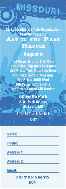 Local Raffle Tickets | City-Themed Templates