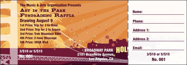 Local Raffle Tickets | City-Themed Templates