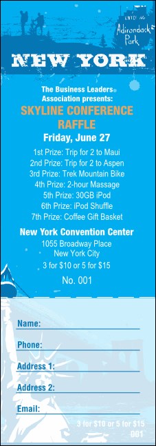 Local Raffle Tickets | City-Themed Templates