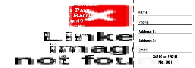 Local Raffle Tickets | City-Themed Templates