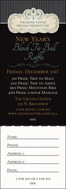 Create Raffle Tickets Online | Fast Raffle Ticket Printing