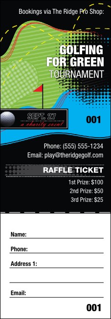 Custom Golf Raffle Tickets | Eventgroove