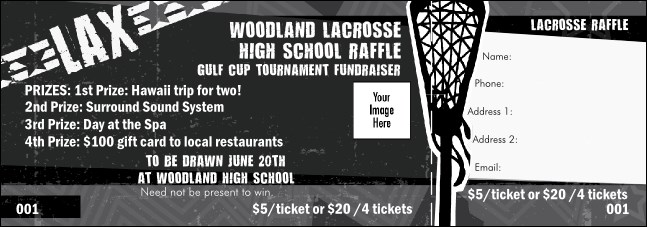 Specialty Sports Raffle Ticket Templates | Eventgroove