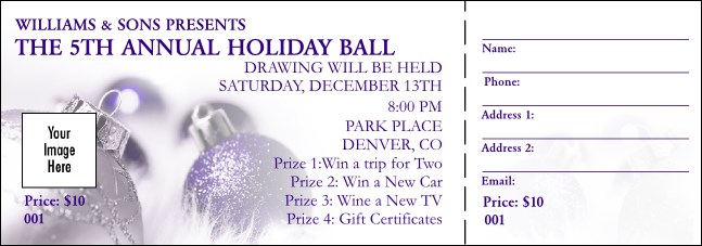 Seasonal Custom Printed Raffle Tickets | Eventgroove