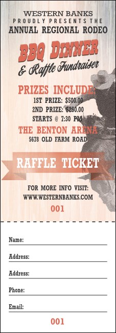 Custom Sports Raffle Tickets | Low Cost + Fast Turn Around