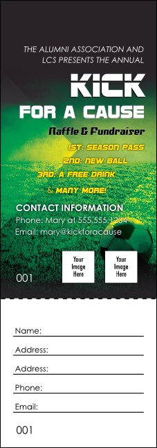 Custom Soccer Raffle Tickets | Eventgroove