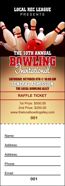 Custom Sports Raffle Tickets | Low Cost + Fast Turn Around