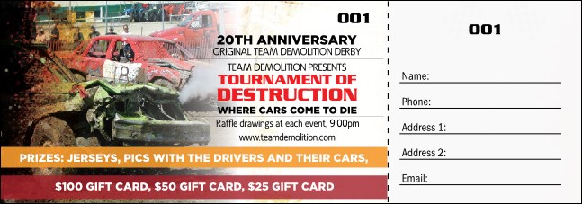 Car Raffle Tickets | Car Raffle Ticket Templates