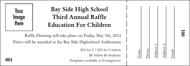 50-50 Raffle Tickets | 50-50 Raffle Ticket Printing | Eventgroove