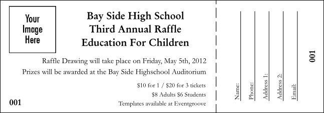 50-50 Raffle Ticket Designs for a Cash Raffle | Eventgroove