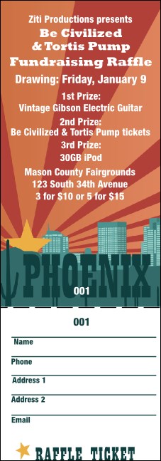 Local Raffle Tickets | City-Themed Templates