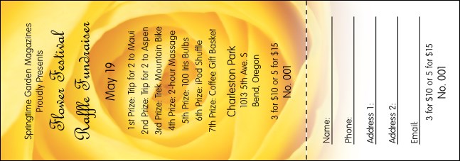 Seasonal Custom Printed Raffle Tickets | Eventgroove