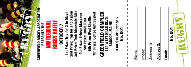 Custom Sports Raffle Tickets | Low Cost + Fast Turn Around