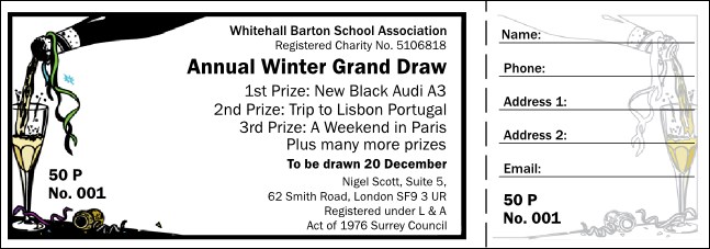 Seasonal Custom Printed Raffle Tickets | Eventgroove