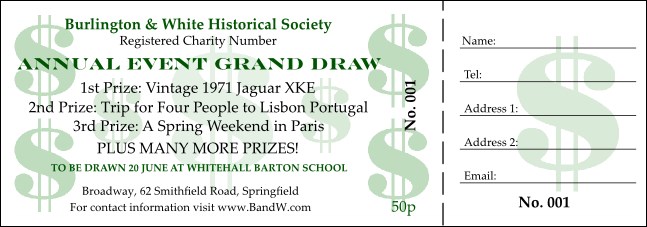 50-50 Raffle Tickets | 50-50 Raffle Ticket Printing | Eventgroove
