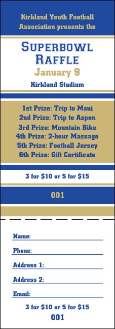 Custom Football Raffle Tickets: Fast, Low-Cost, High-Quality