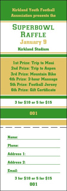 Custom Raffle Tickets for Baseball Fundraisers | Eventgroove