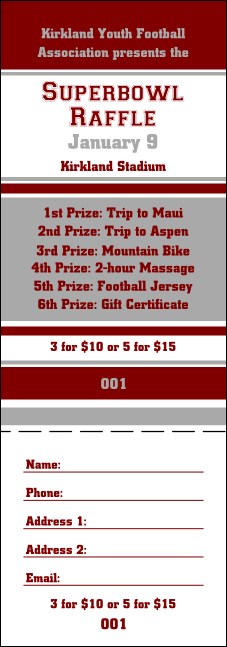 Custom Football Raffle Tickets: Fast, Low-Cost, High-Quality
