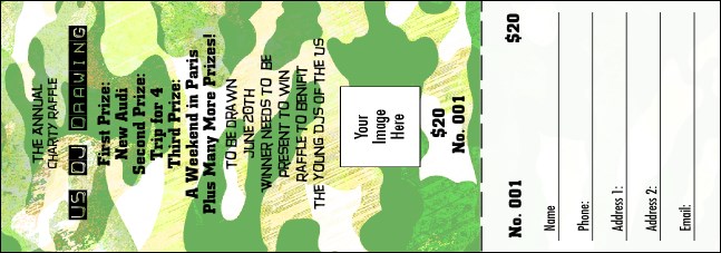 Custom Gun Raffle Tickets | Gun Show Ticket Printing