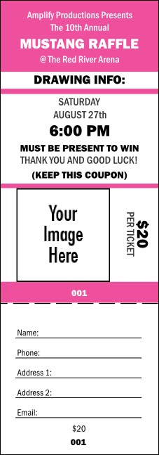 Affordable Color Raffle Ticket Designs | Eventgroove