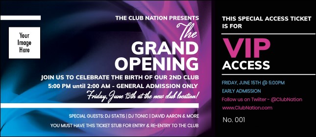 VIP Pass Designs | Design Your Own VIP Pass | Eventgroove