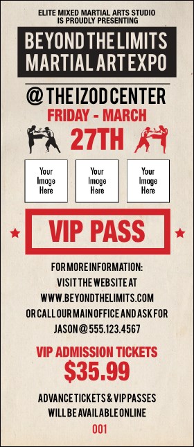Sports VIP Pass Templates | Eventgroove