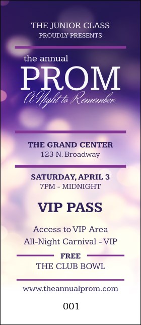 VIP Pass Template | Custom VIP Passes | Eventgroove