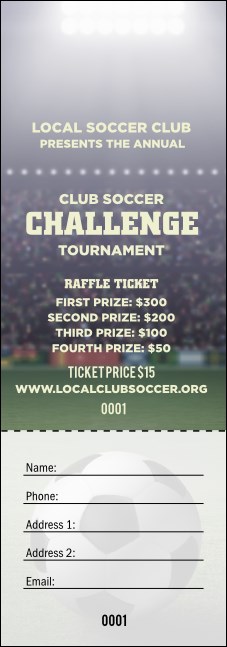 Custom Soccer Raffle Tickets | Eventgroove