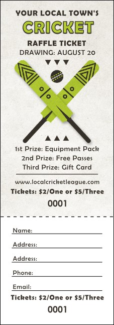 Custom Sports Raffle Tickets | Low Cost + Fast Turn Around