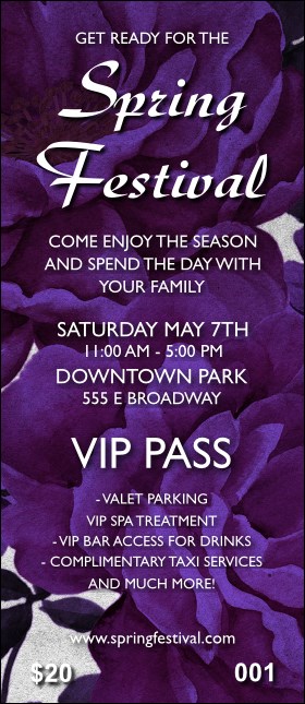 VIP Pass Template | Custom VIP Passes | Eventgroove