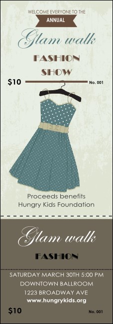 Fashion Show Ticket Printing | Eventgroove