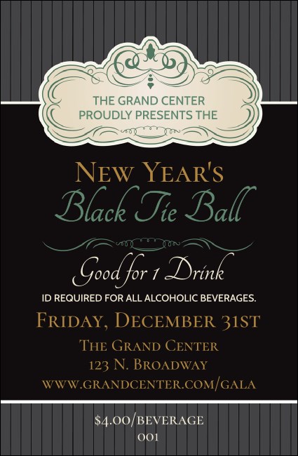 Drink Ticket Designs | Drink Ticket Printing | Eventgroove