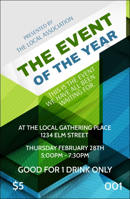 Drink Ticket Designs | Drink Ticket Printing | Eventgroove