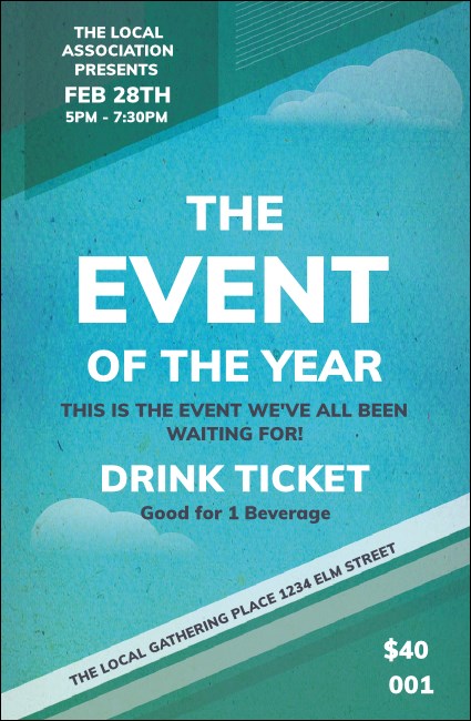 Drink Ticket Designs | Drink Ticket Printing | Eventgroove