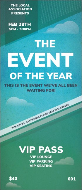 VIP Pass Designs | Design Your Own VIP Pass | Eventgroove